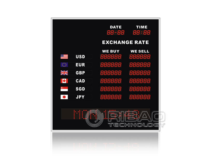 Currency Exchange Rate Board ERB-2806B+MS